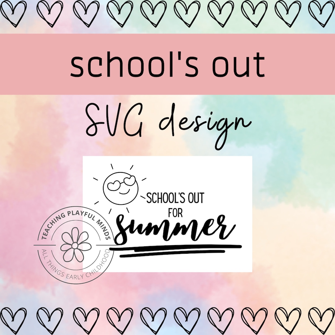 School's Out Svg-teacher Svg-summer Svg - Etsy