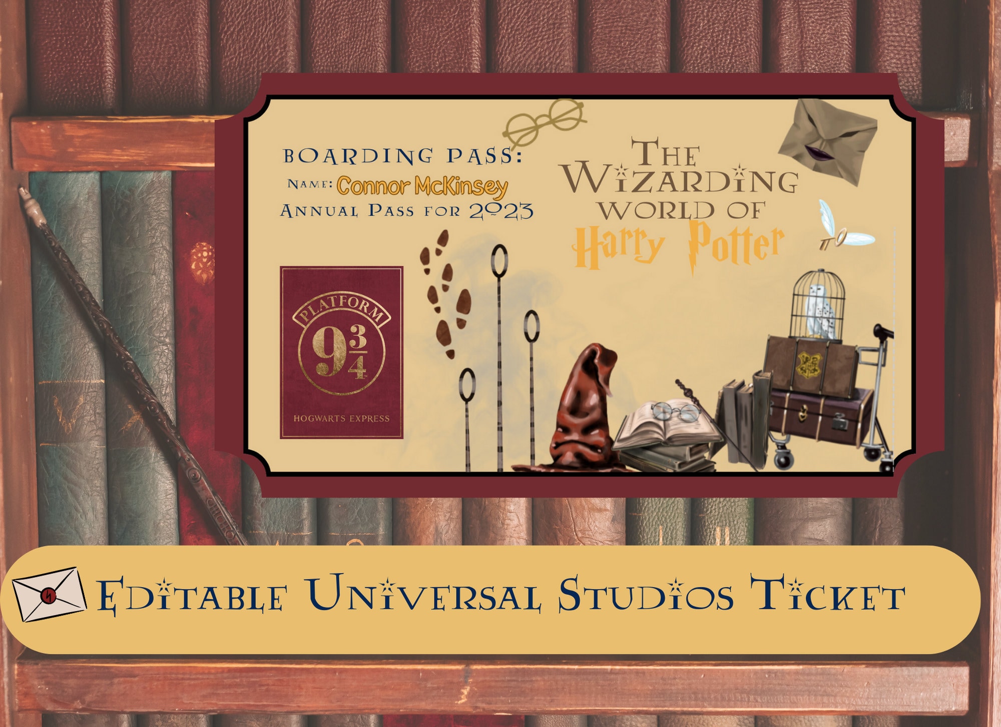 Surprise Universal Trip Ticket, Fake Vacation Tickets, Boarding Pass ...