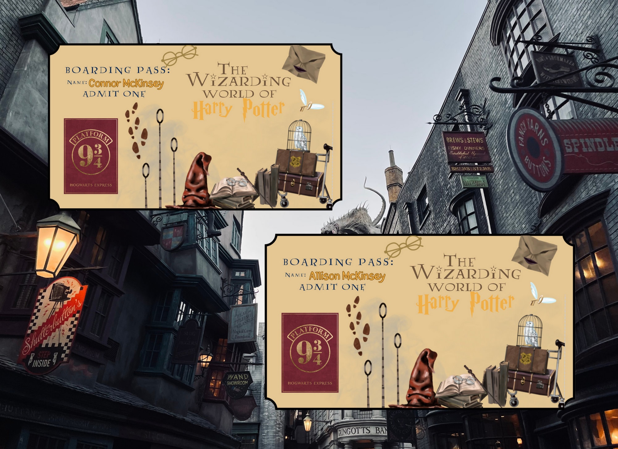 Surprise Universal Trip Ticket, Fake Vacation Tickets, Boarding Pass ...