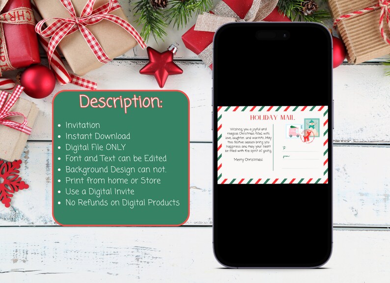 Editable Official Letter From Santa Claus Mailing From the Desk of ...