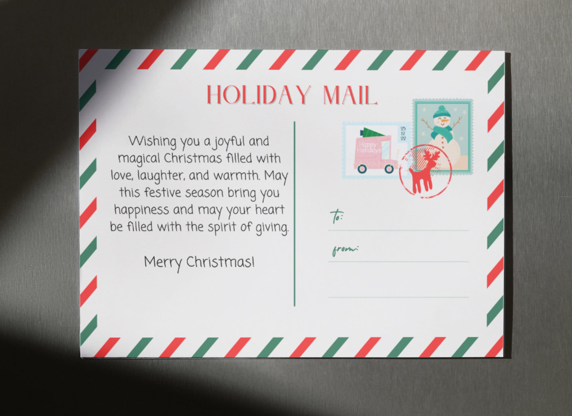 Editable Official Letter From Santa Claus Mailing From the Desk of ...