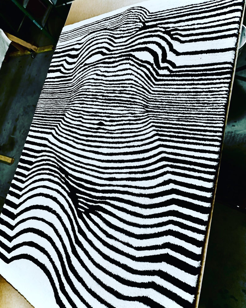 Custom-made Rug, Tufting, Portrait, Logo, Floor Mat, Yarn, Handmade ...