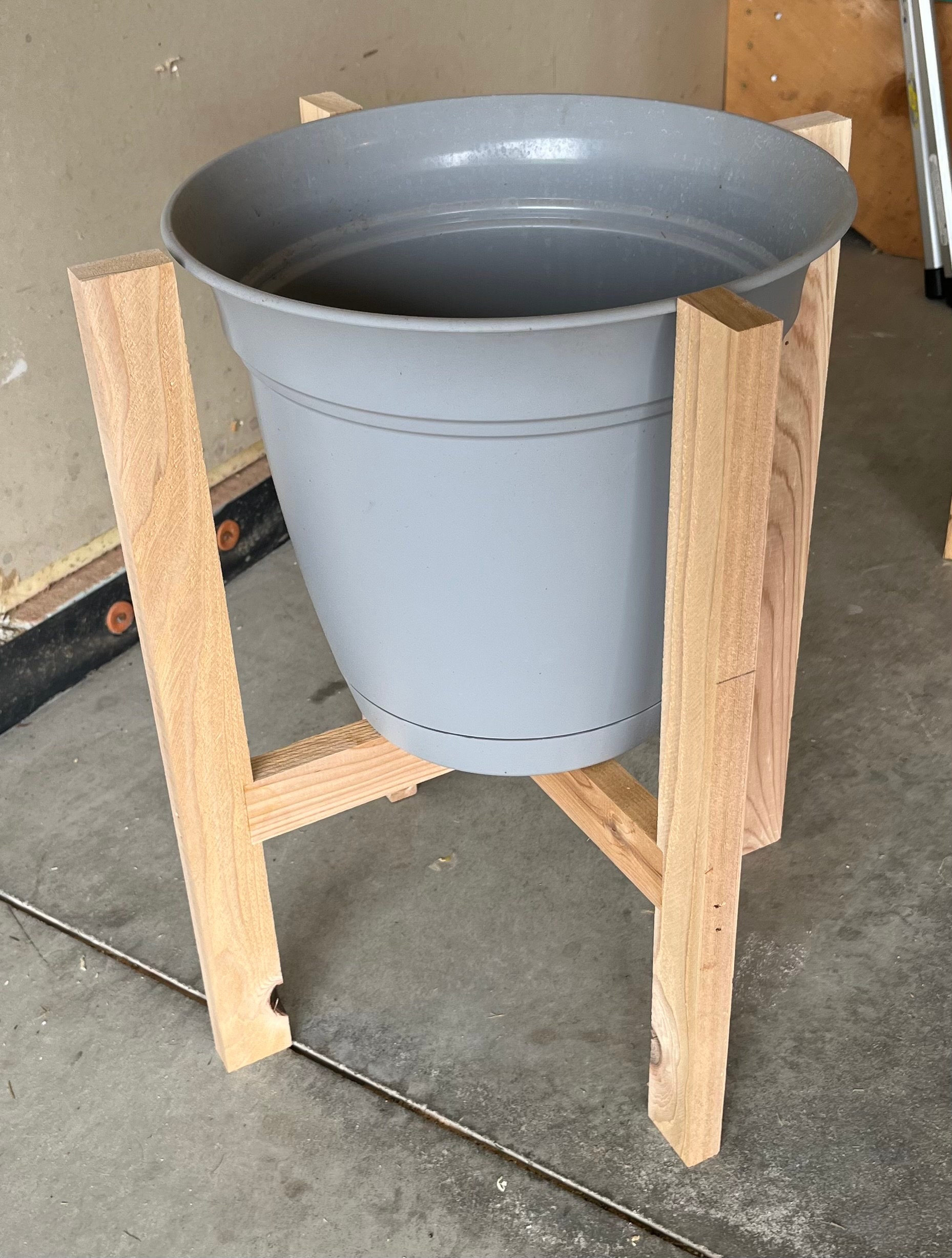 Planter Stands Western Red Cedar Unfinished pots Not Included - Etsy