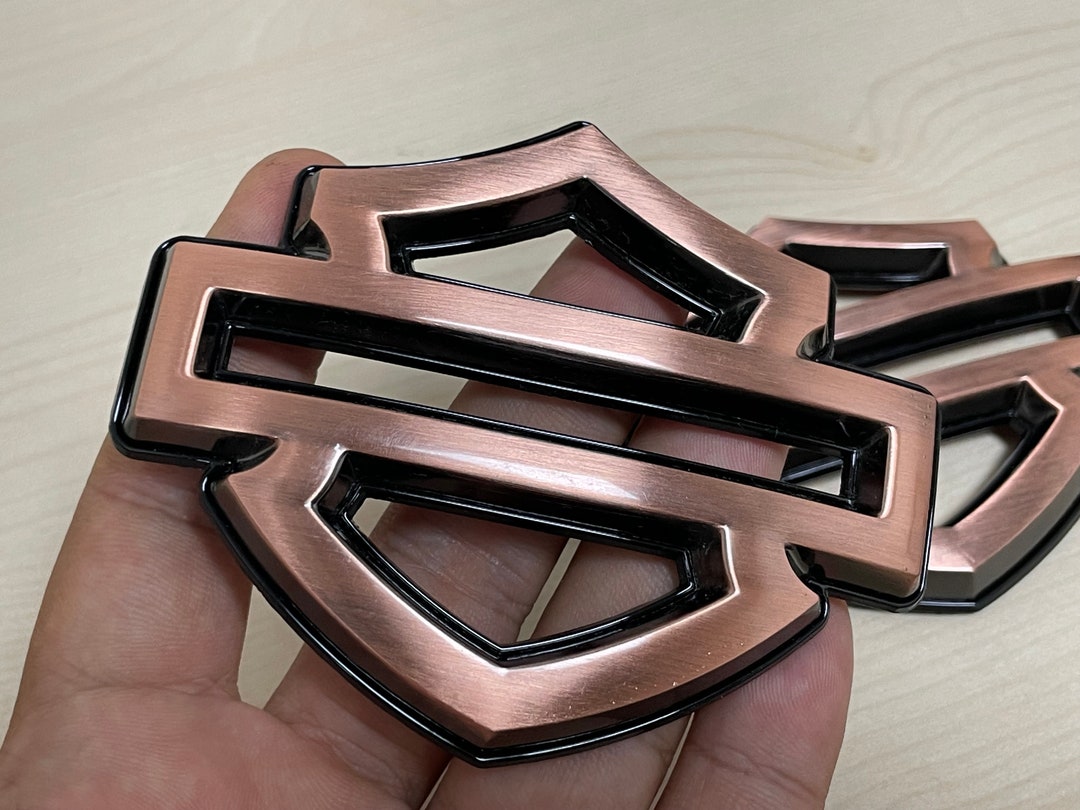 Harley Davidson Metal CVO Emblems Black & BRONZE Sized for - Etsy