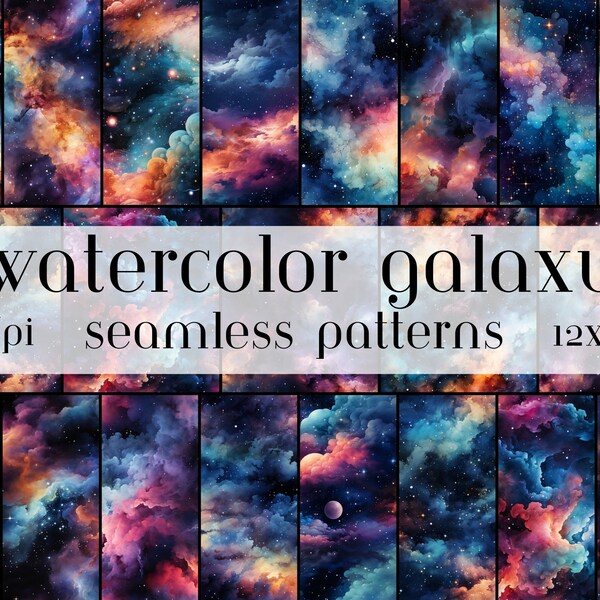 Watercolor Galaxy - Etsy