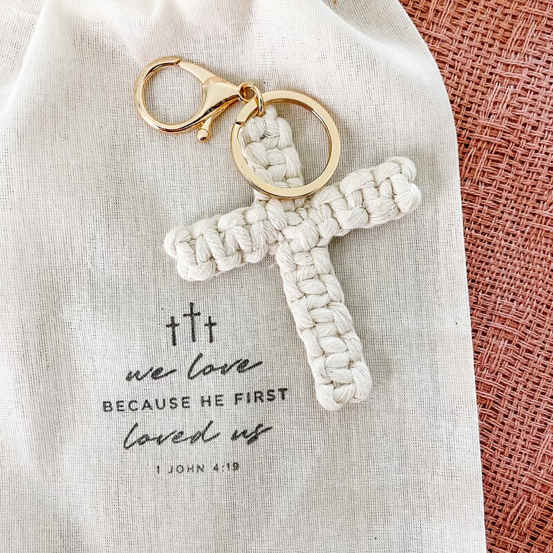 Cross Keychain - Etsy