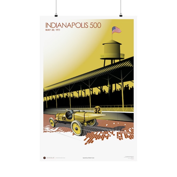 Indy Car Poster - Etsy