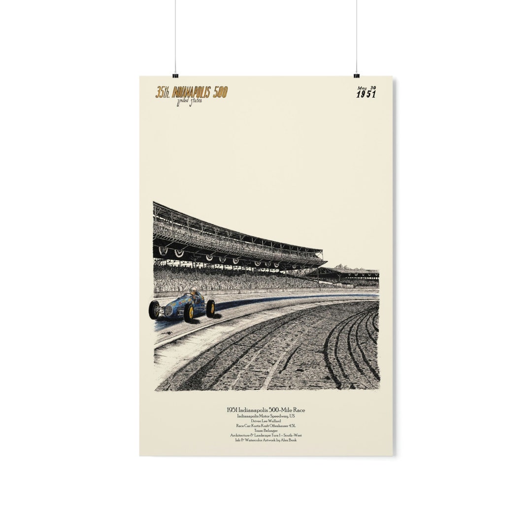 1951 Indy 500 Indianapolis, United States Kurtis Kraft Race Car Lee ...