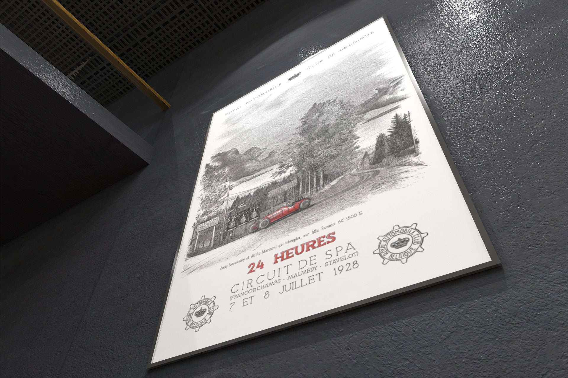 24 Hours of Spa 1928 Spa Francorchamps, Belgium Alfa Romeo Race Car ...