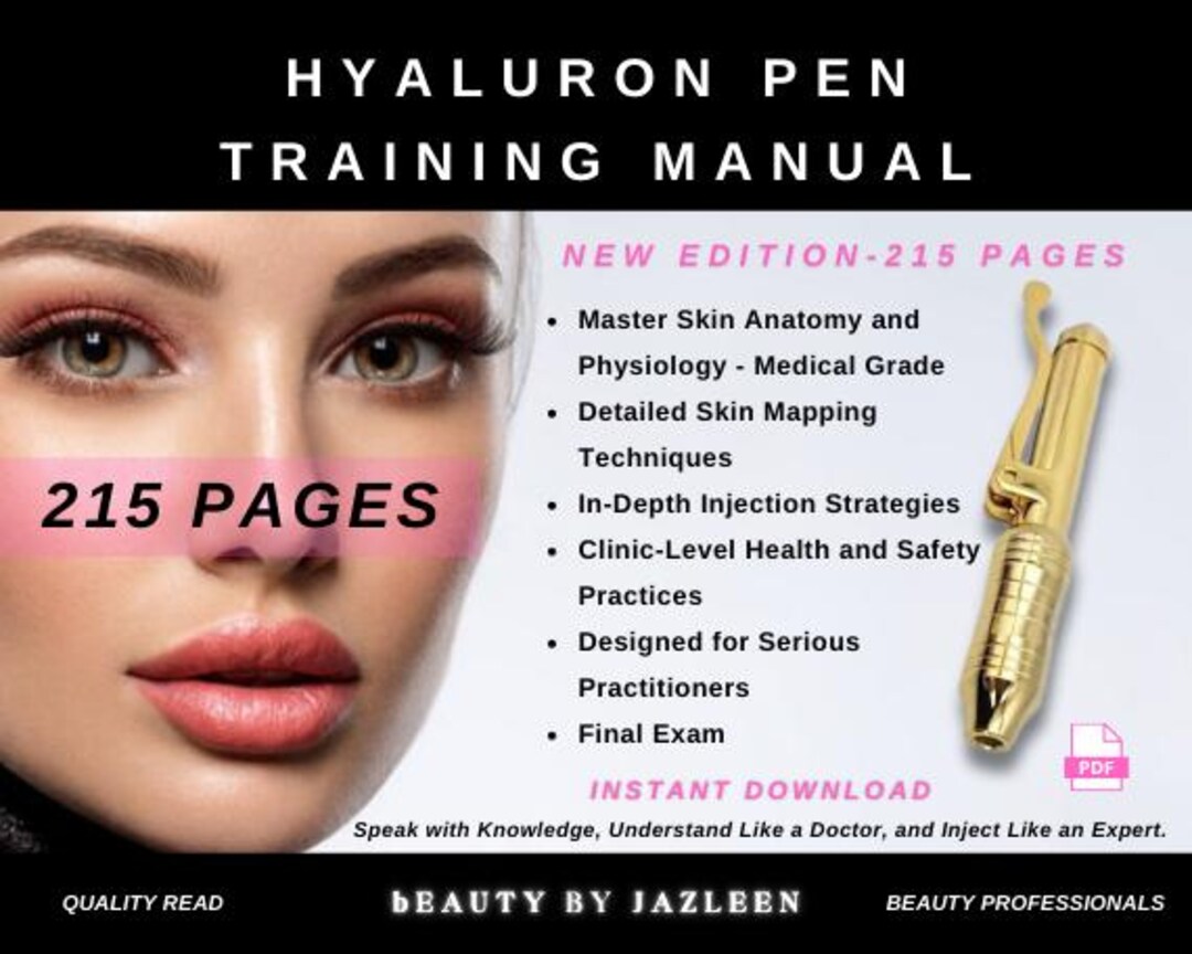 Hyaluron Pen Lip Filler Training Manual – Professional Needle-free ...