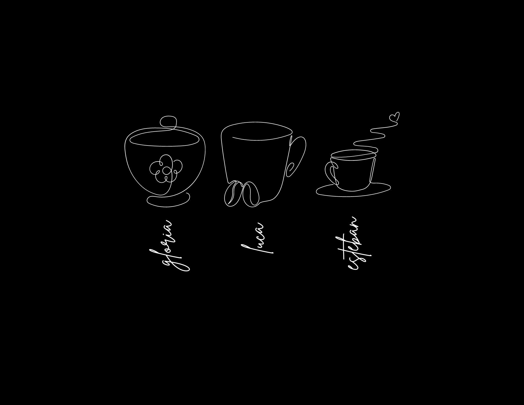 Simple Black and White Mug Drawing Wall Art, Custom Minimalist Mug and ...