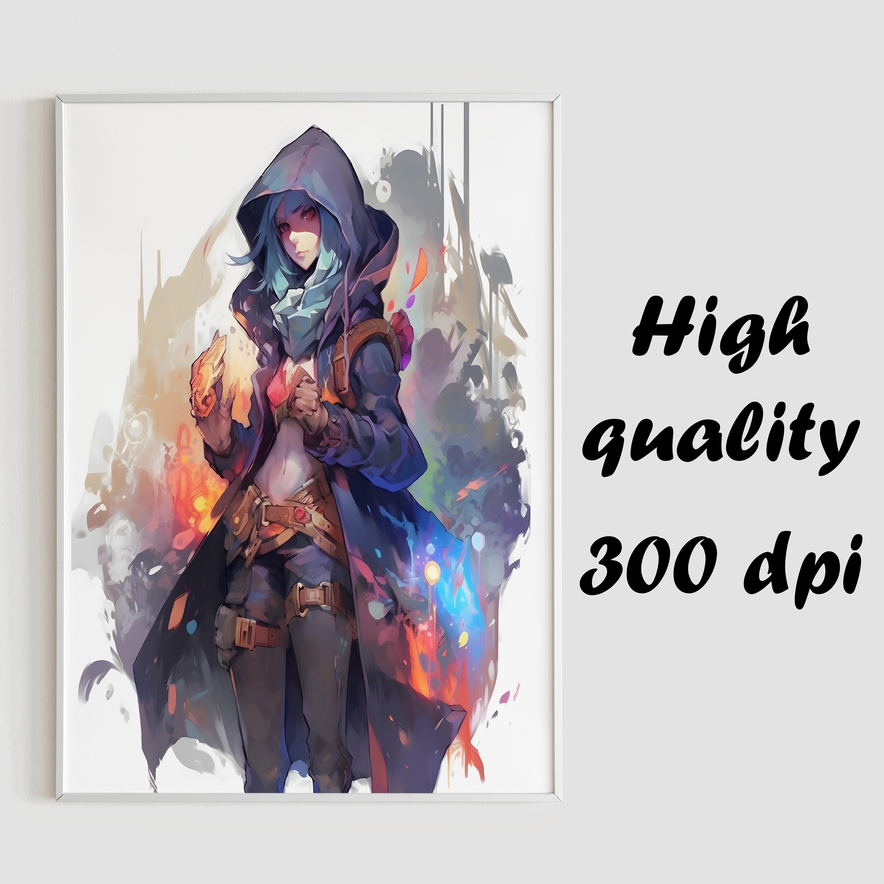 Japanese MMORPG Cute Digital Download, Wall Art, Printable Art, Anime ...