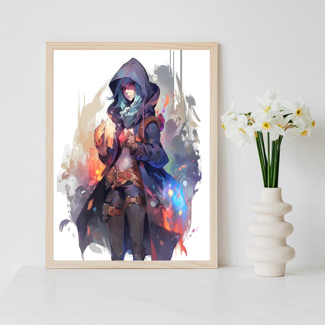 Japanese MMORPG Cute Digital Download, Wall Art, Printable Art, Anime ...