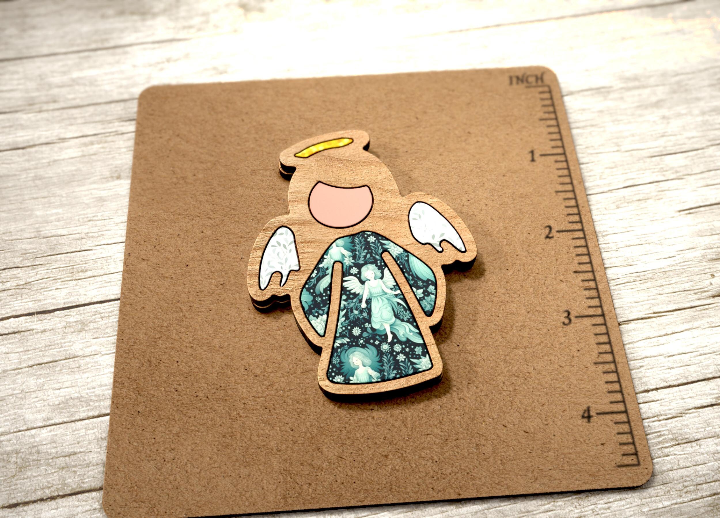 Christmas Magnets SVG Files, Angel Merry Christmas Tree Crip Star ...