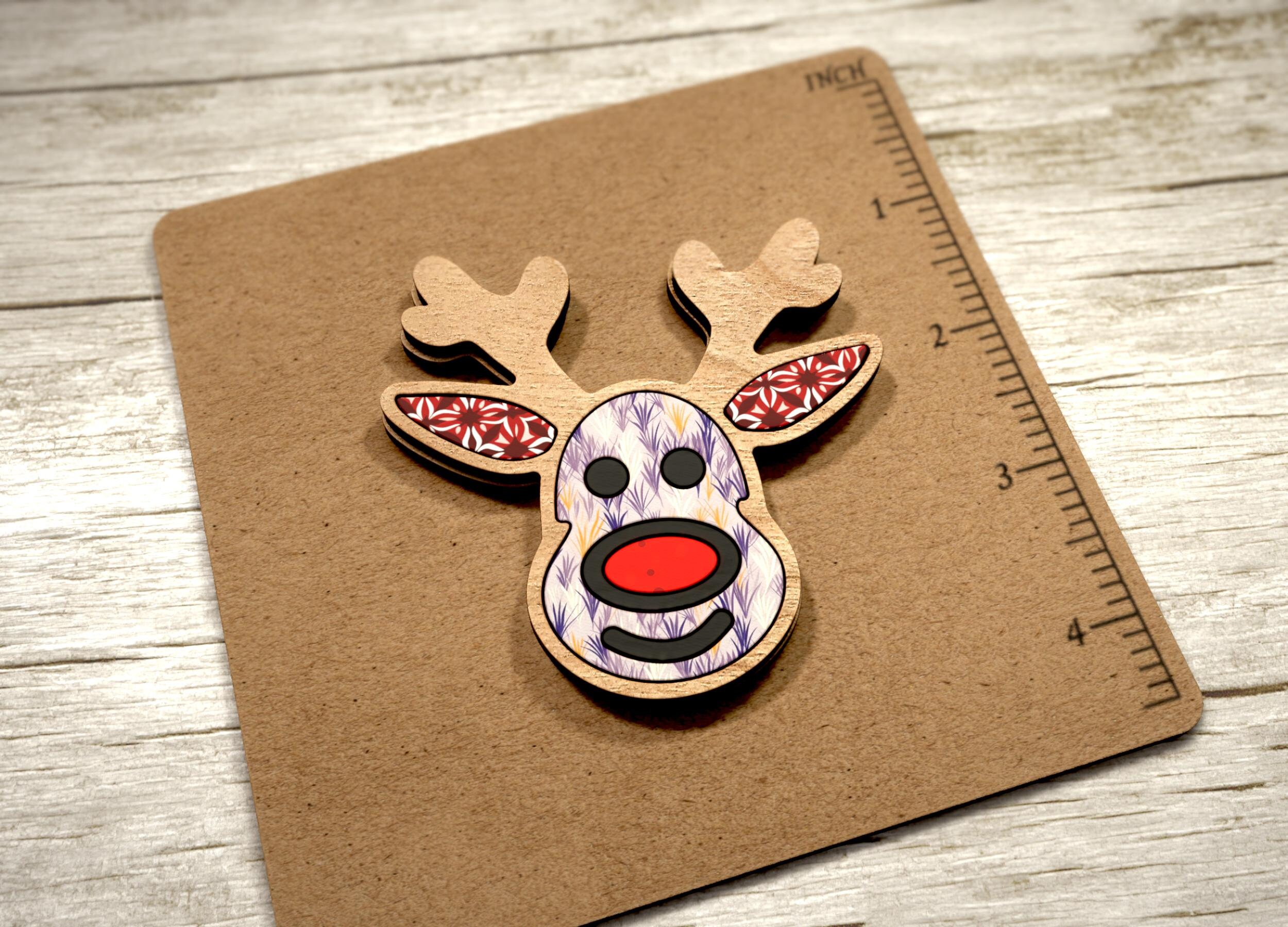 Winter II Magnets Collection SVG File, Reindeer Cup Snowflake Teakettle ...