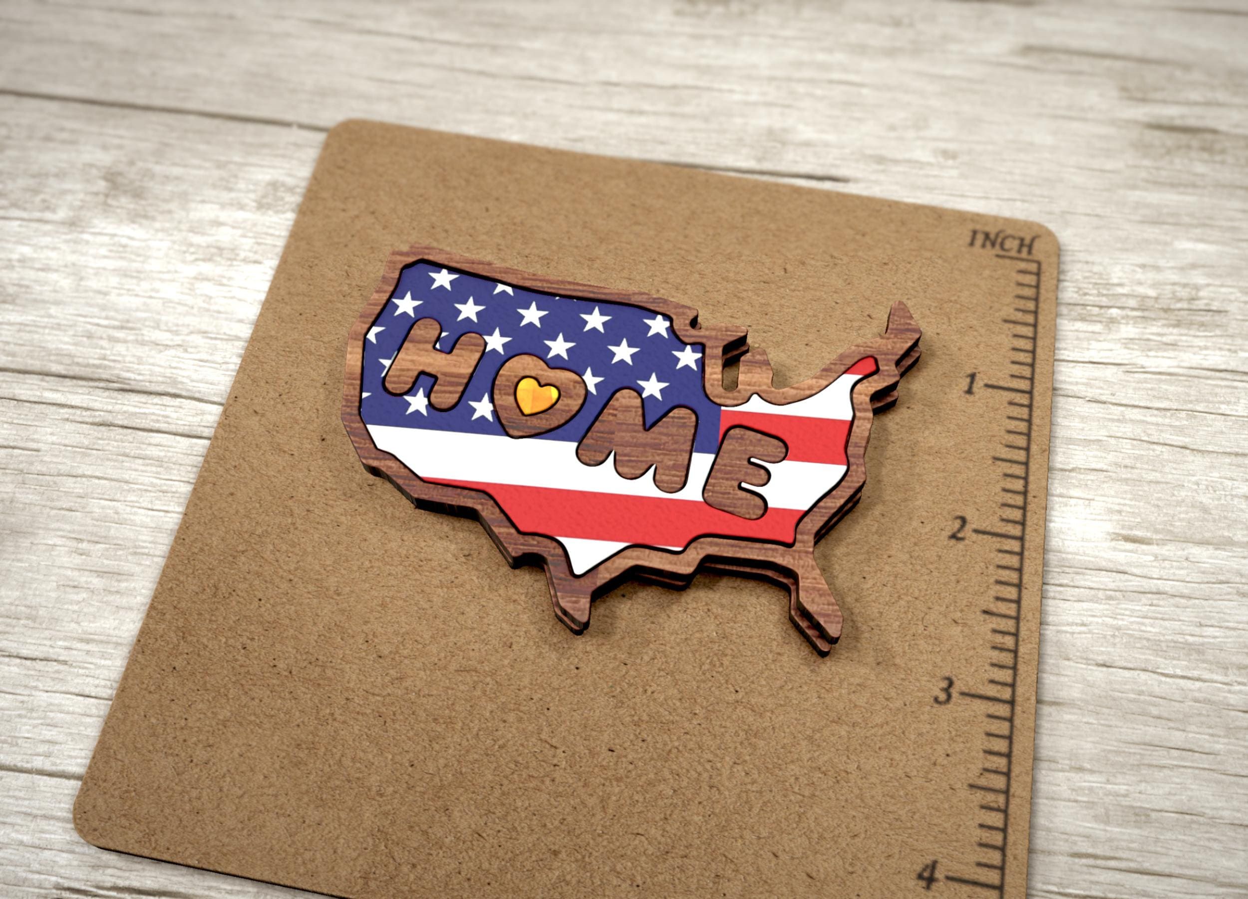 USA Magnets SVG Files, Patriotric Magnet Collection Files, US Fridge ...