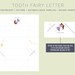 Tooth Fairy Letter Canva Template With Receipt Foldable Origami ...