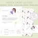 Tooth Fairy Letter Canva Template With Receipt Foldable Origami ...
