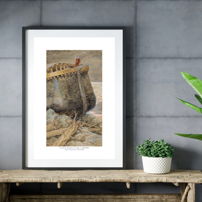 The Dove Returns to Noah by French Painter James Tissot, Fine Art Print ...