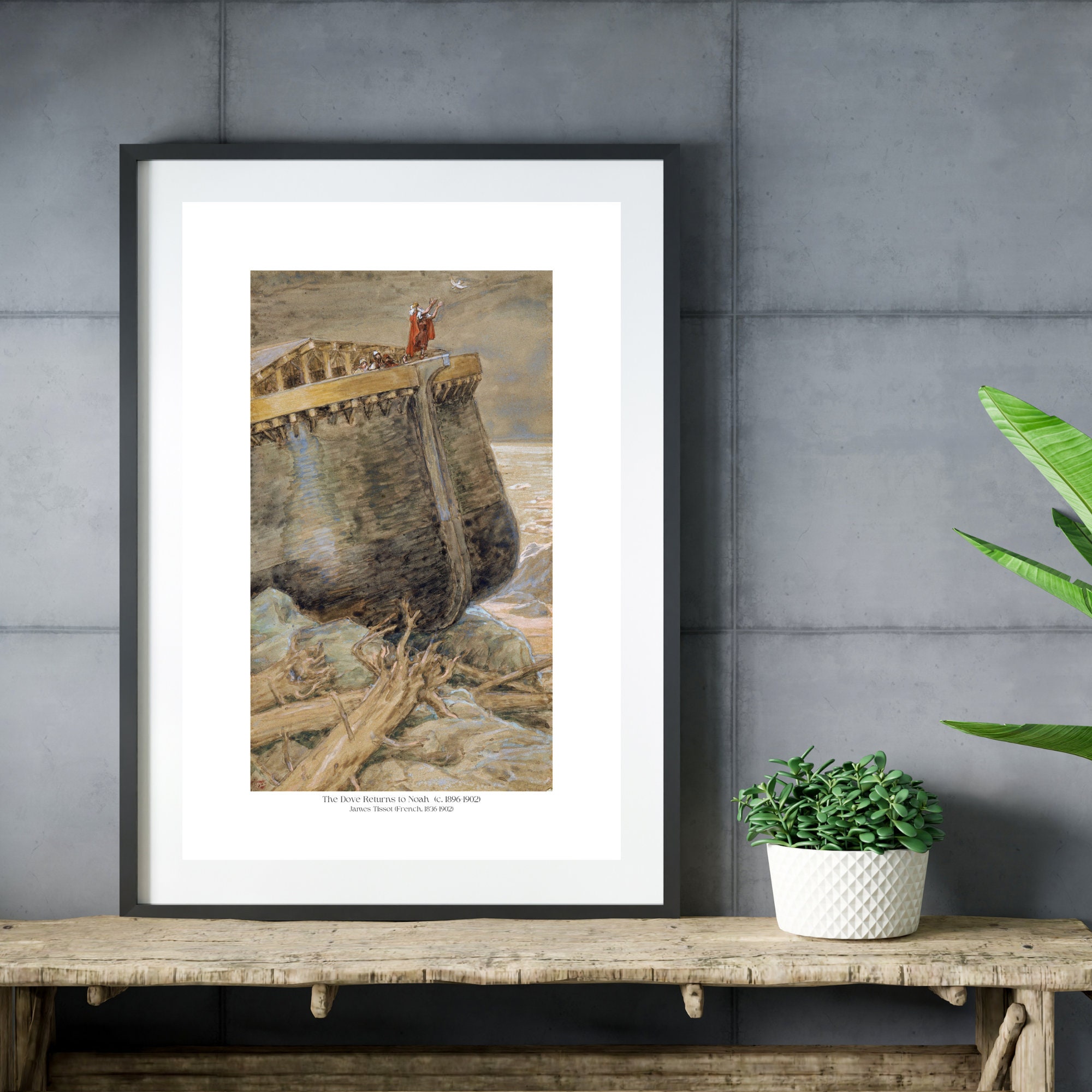 The Dove Returns to Noah by French Painter James Tissot, Fine Art Print ...