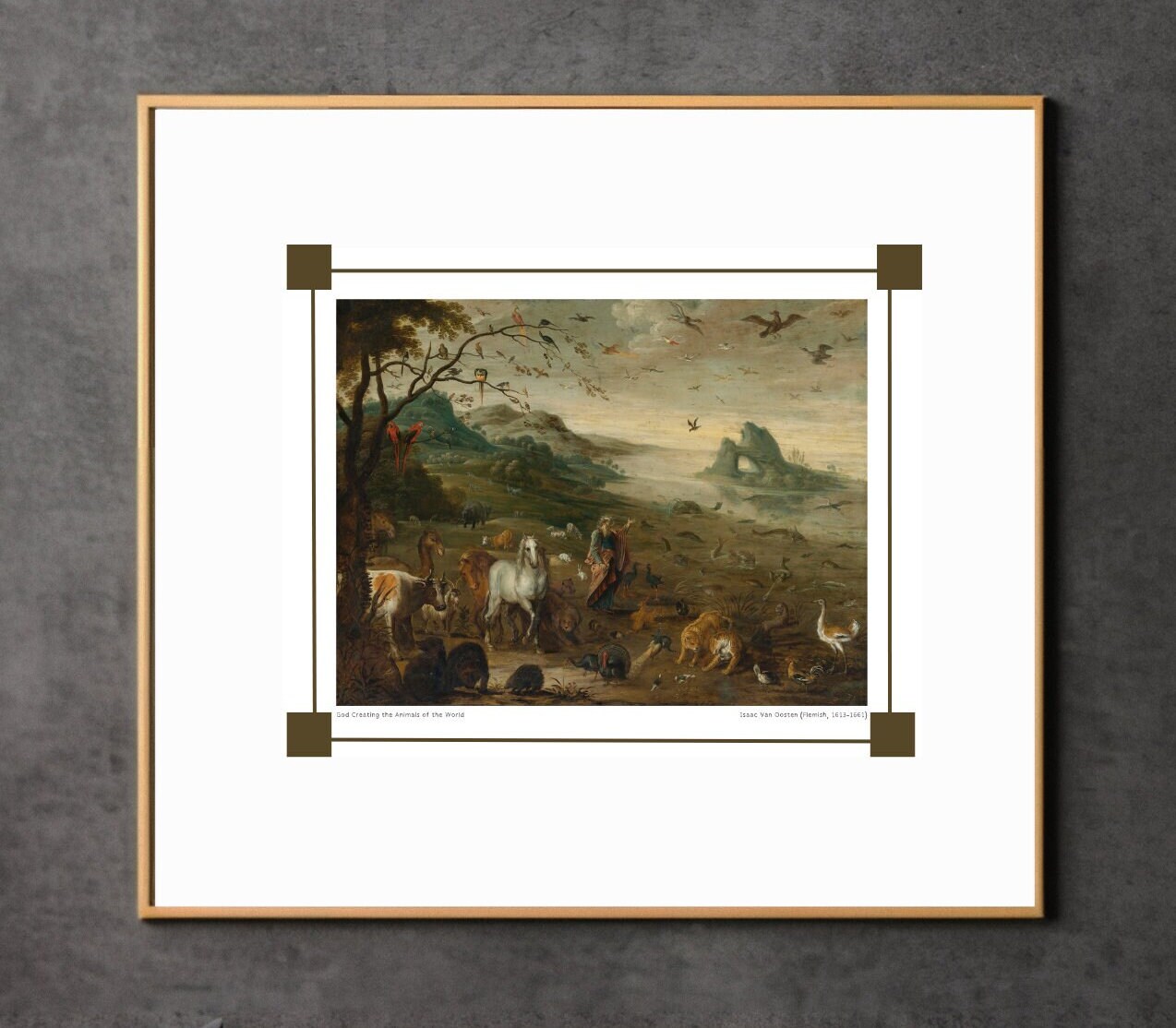 God Creating the Animals of the World by Isaac Van Oosten, a 17th ...