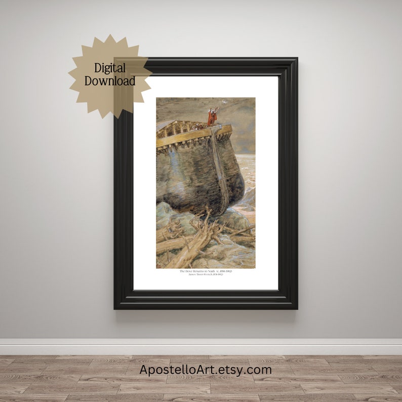 The Dove Returns to Noah by French Painter James Tissot, Fine Art Print ...