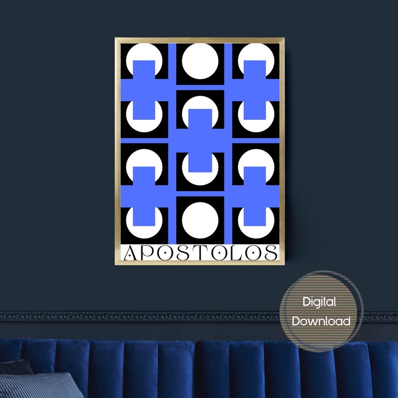 Apostolos Contemporary Art Print, Christian Wall Art, Christ, 12 ...