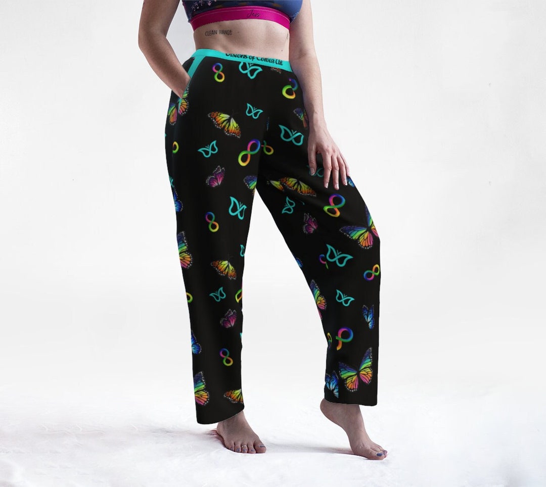 Autism Pajama Pants - Adhd Lounge Pants - Peach Skin Lounge Pants ...