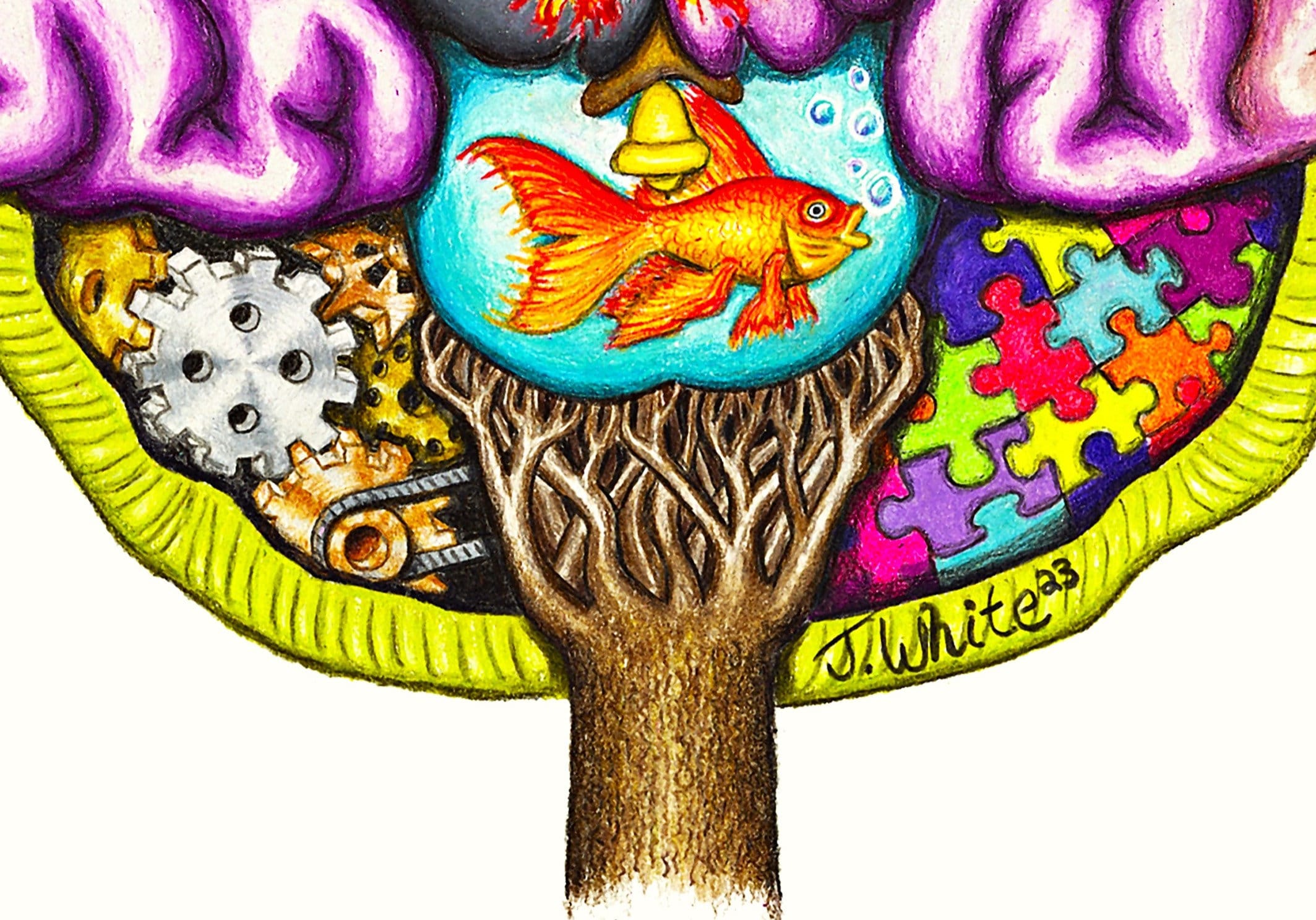 Neurodiversity Wall Art ADHD and Autism Awareness Art Thin Canvas Print ...