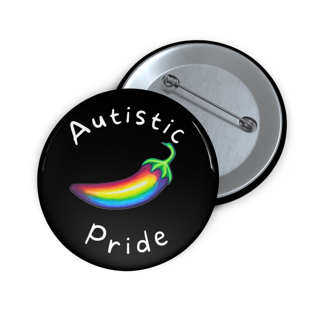 Autistic Pride Neurospicy Badge - Neurospicy Button Pin - Autism Button ...