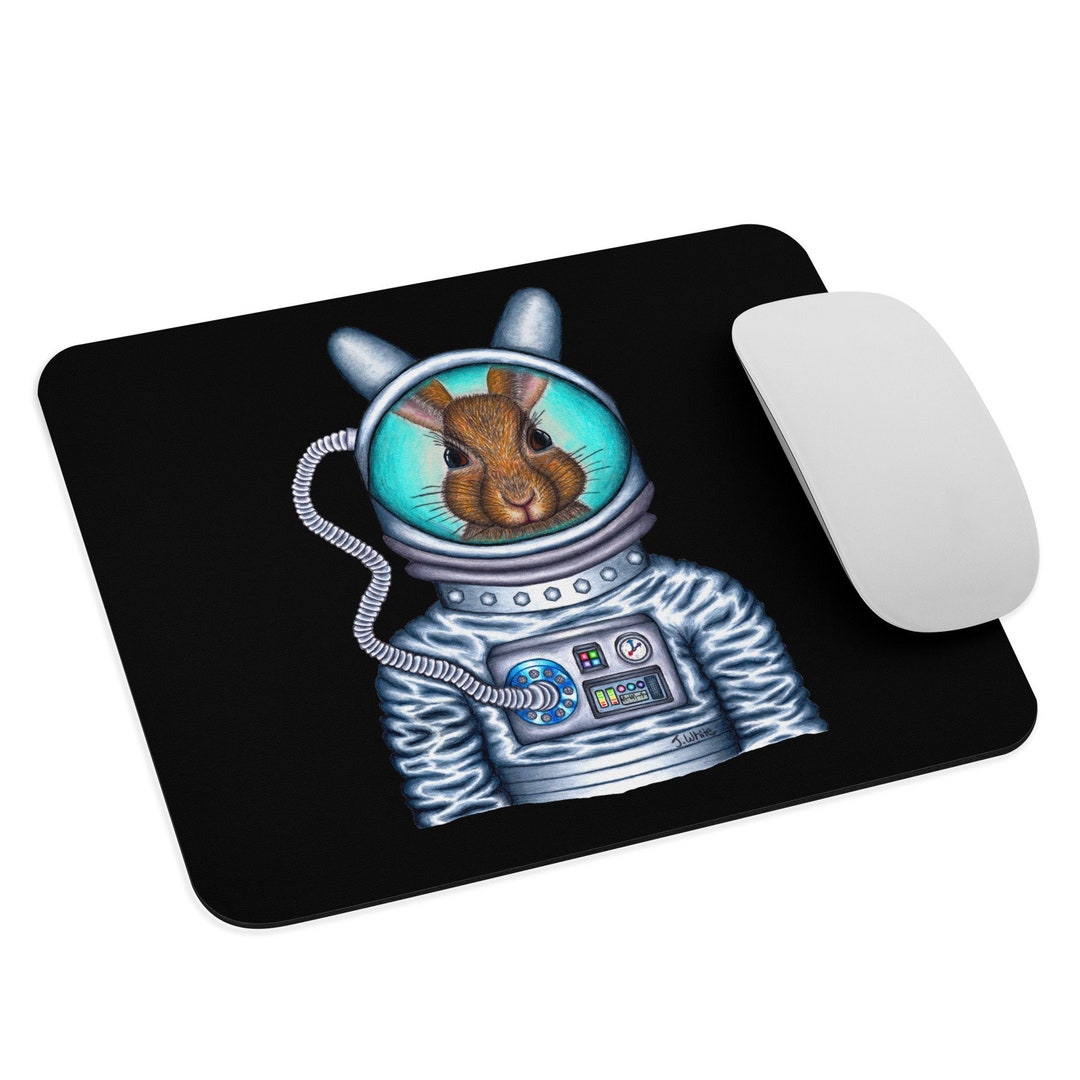 Mouse Pad With Original Bunny Astronaut Artwork - Etsy