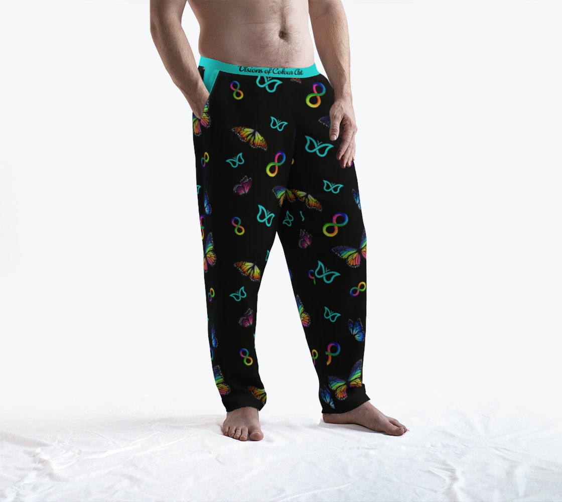 Autism Pajama Pants - Adhd Lounge Pants - Peach Skin Lounge Pants ...