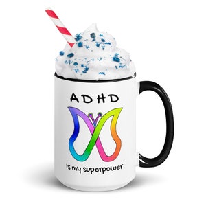 ADHD is My Superpower Mug Funny ADHD Cup ADHD Gift for Coffee Lover ...