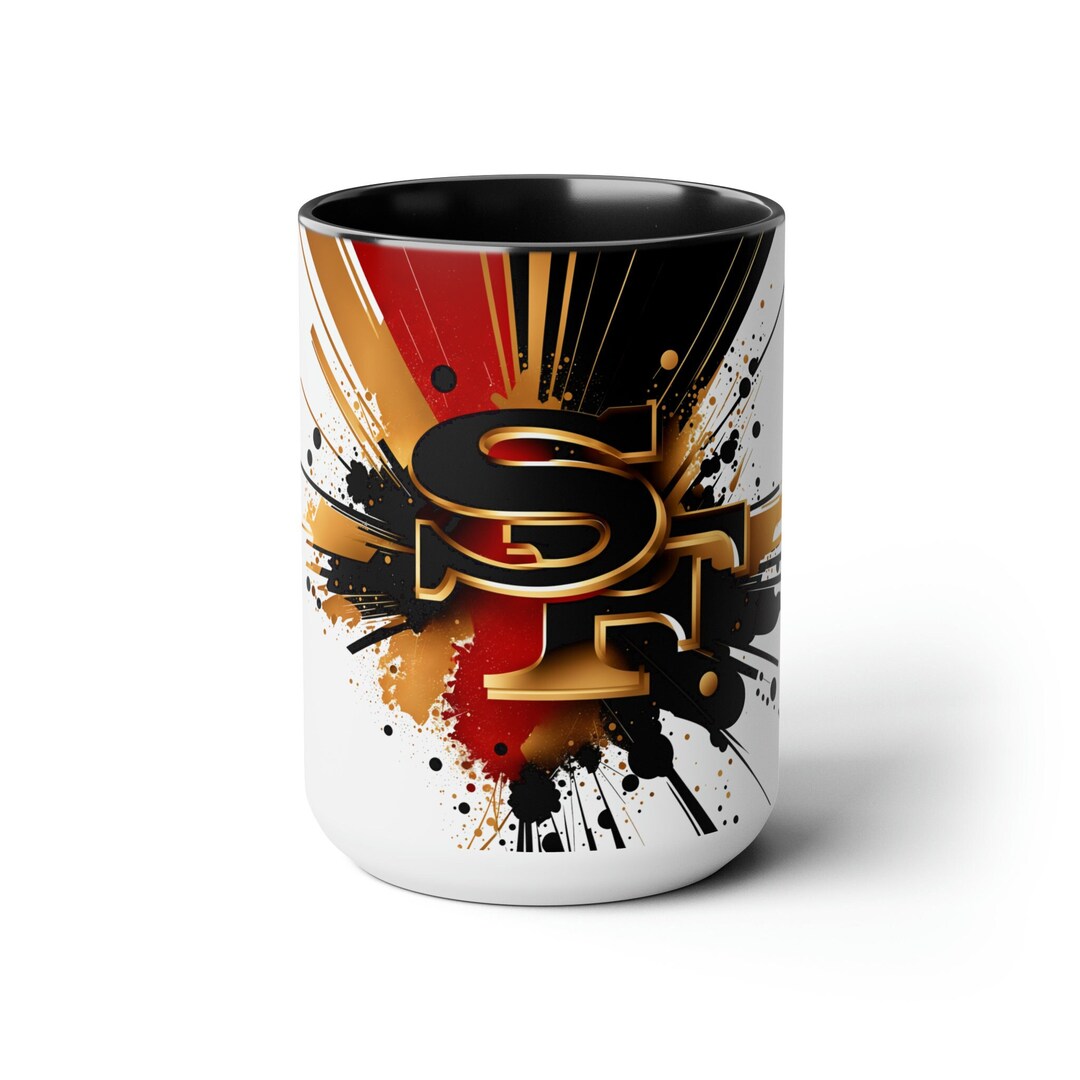 15oz San Francisco Football Team Two-tone Coffee Mug, Glossy Finish ...
