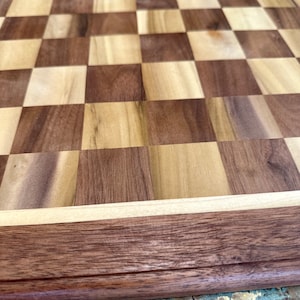 Handmade Wood Checker Board - Etsy