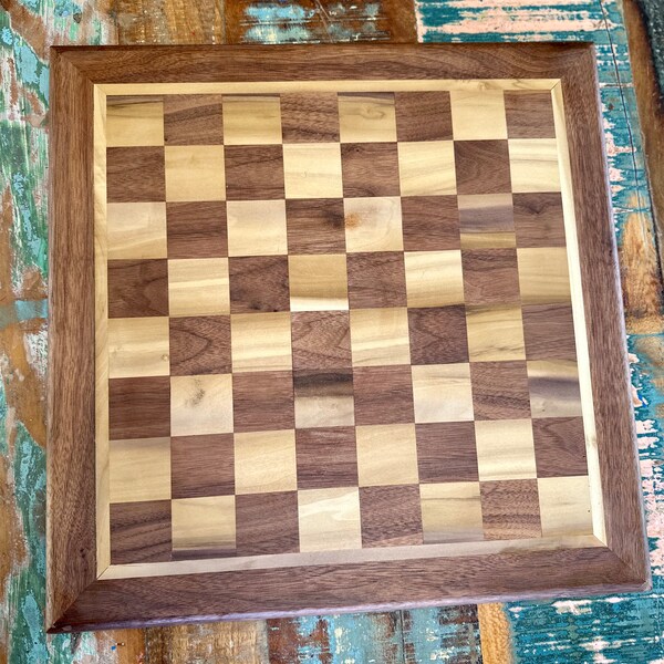 Wood Checker Board - Etsy