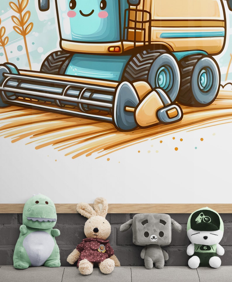 Print "combine Harvester", Combine Harvester Nursery Decor, Boys Room ...