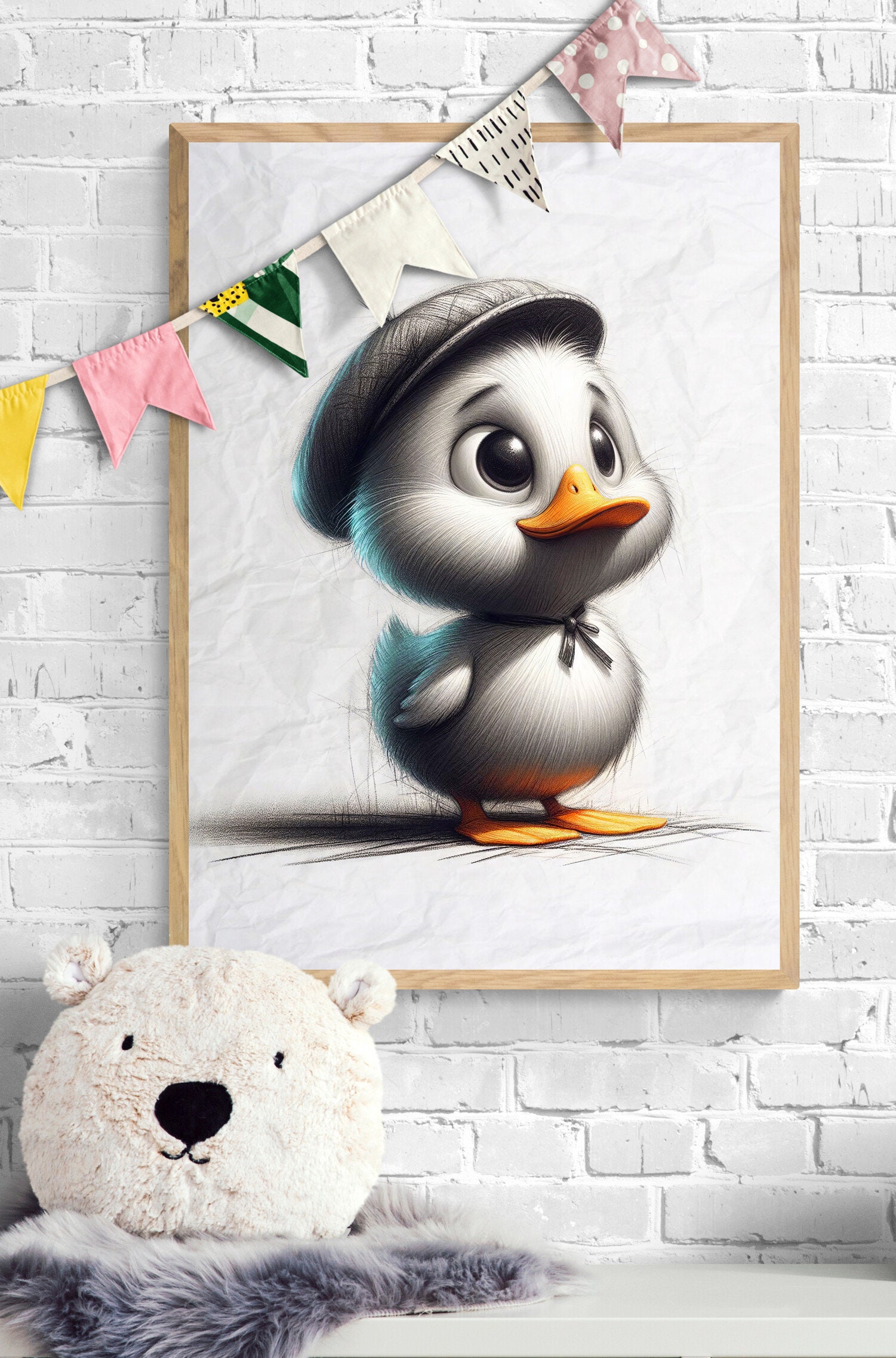 Children's Picture "duckling", Children's Room Pictures, Baby Room ...