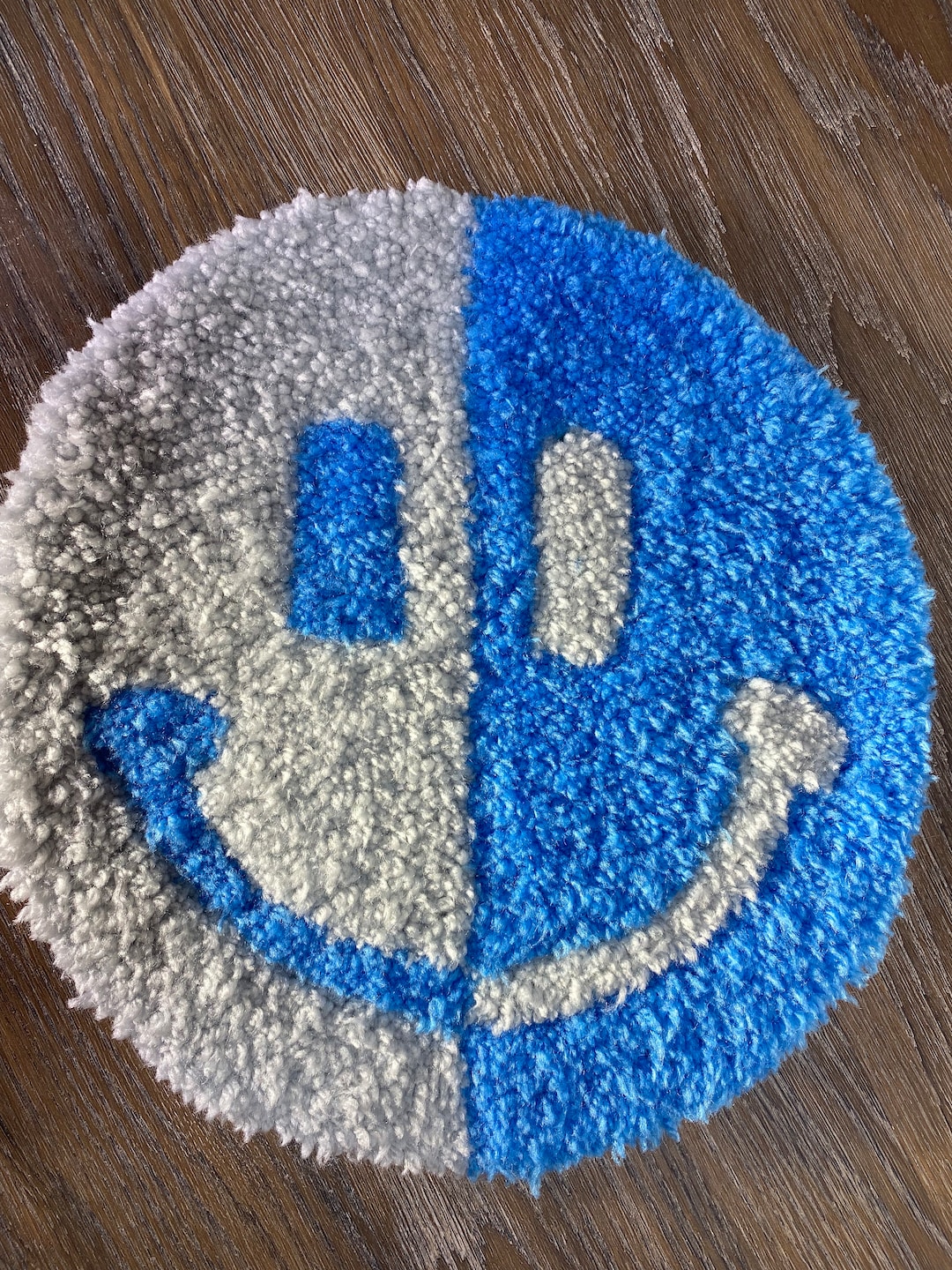Smiley Face Tufted Rug - Etsy
