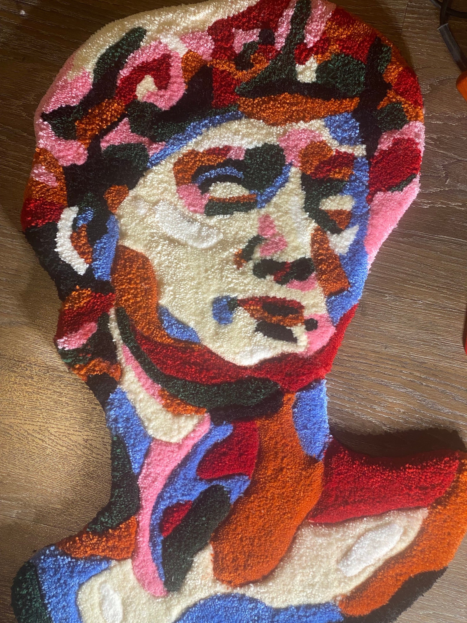 Michelangelo's David Abstract Rug/ Wall Hanging, Greek Statue Rug Art ...