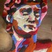 Michelangelo's David Abstract Rug/ Wall Hanging, Greek Statue Rug Art ...