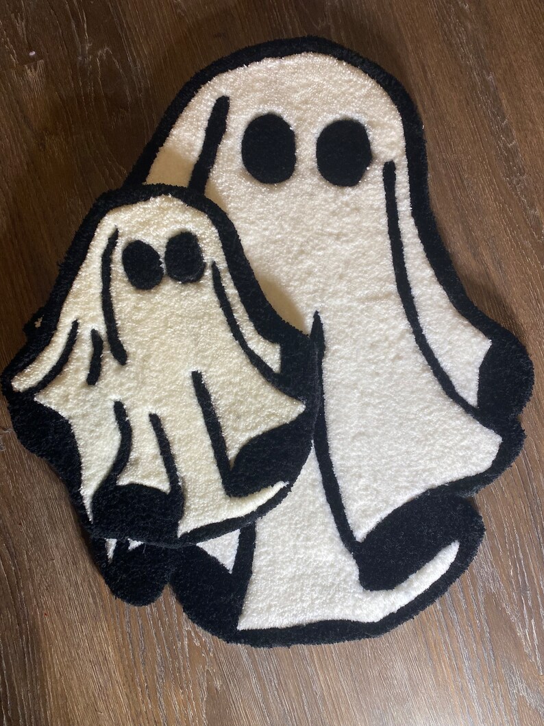 Cute Tufted Ghost Rug and Wall Hanging - Etsy