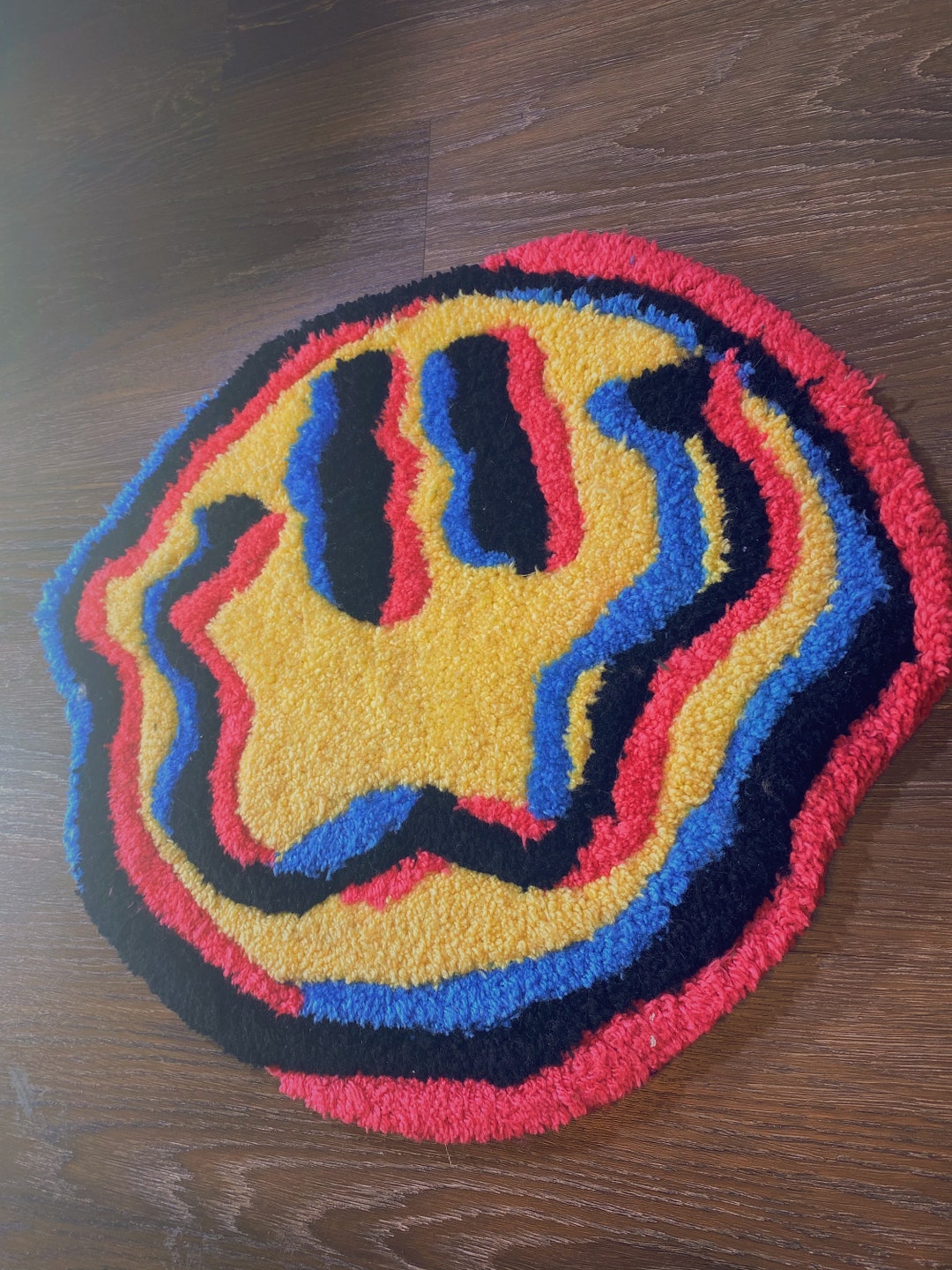 Smiley Face Rug - Etsy