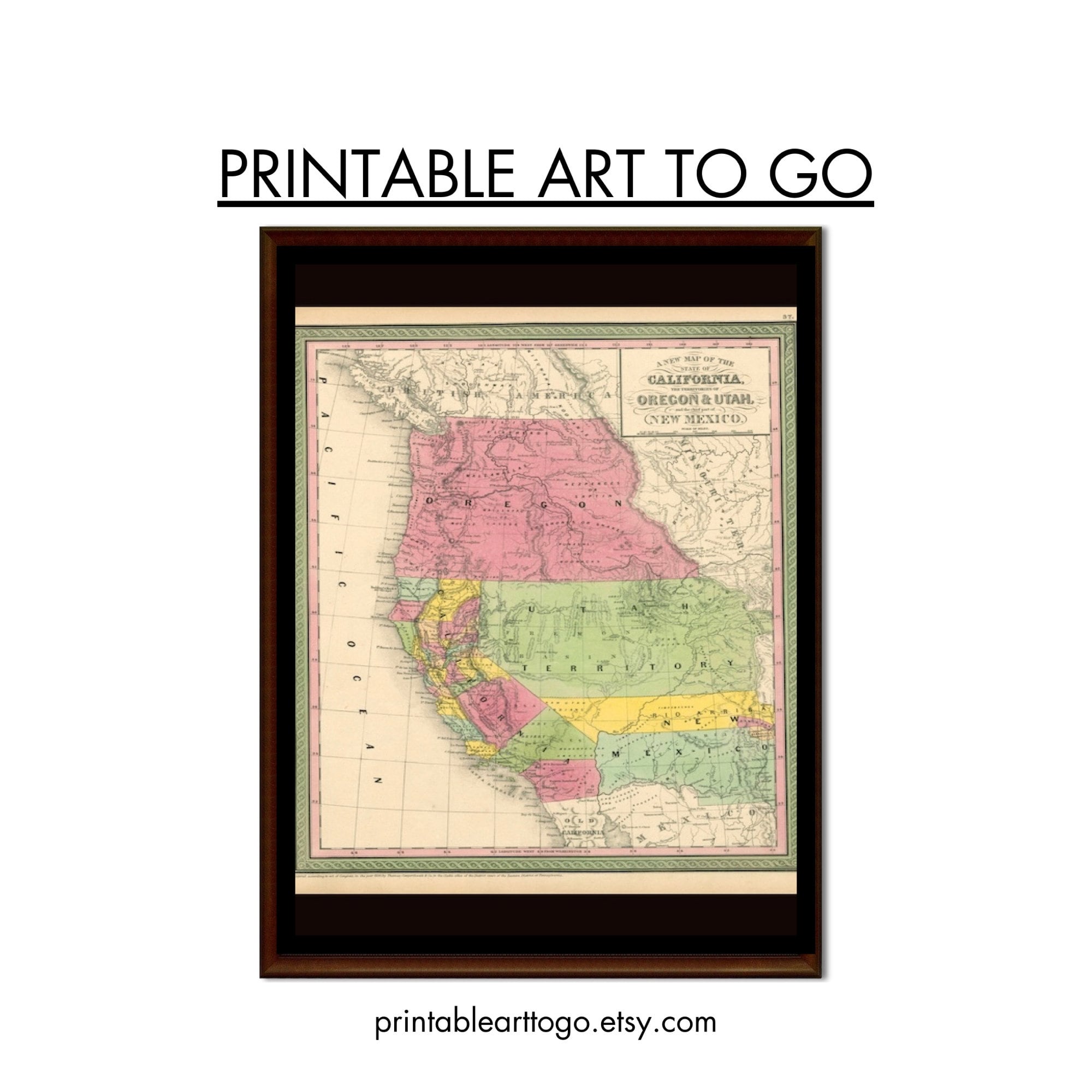 Map Of California Oregon