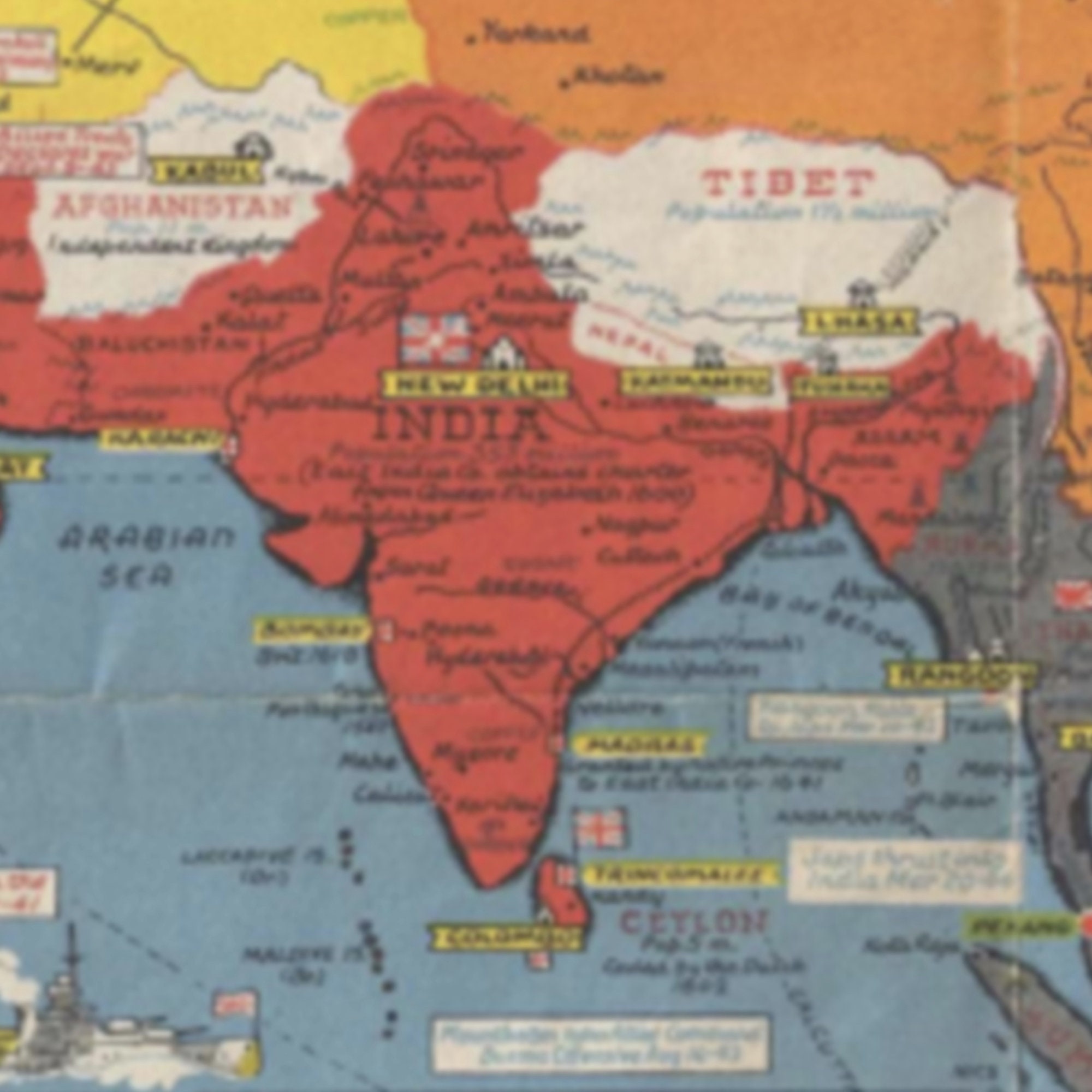 Printable World War II Map: Dated Events War Map 1944, Historical War ...