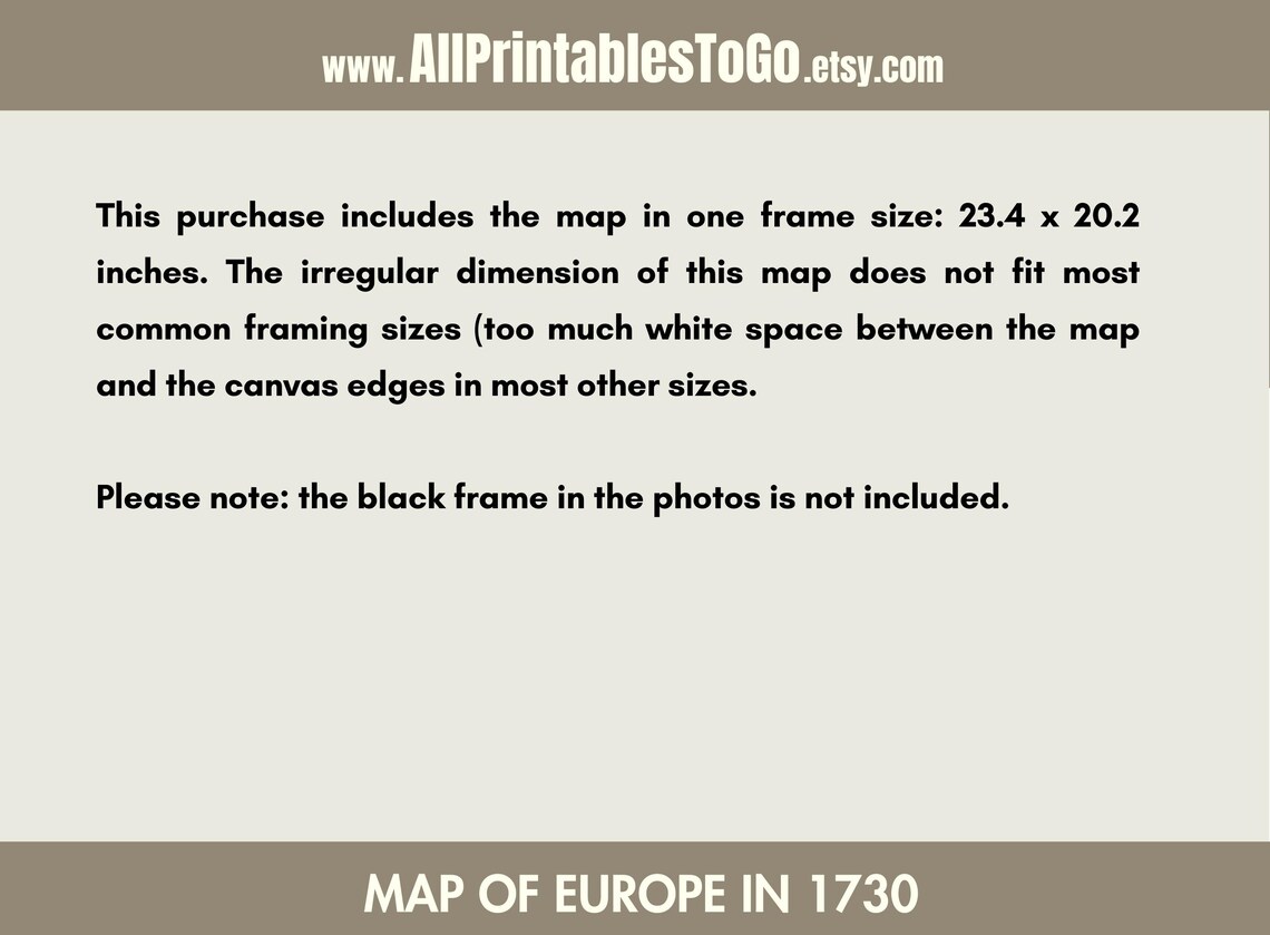 Printable Map of Europe Ca. 1730, Historical Map of Europe, Printable ...