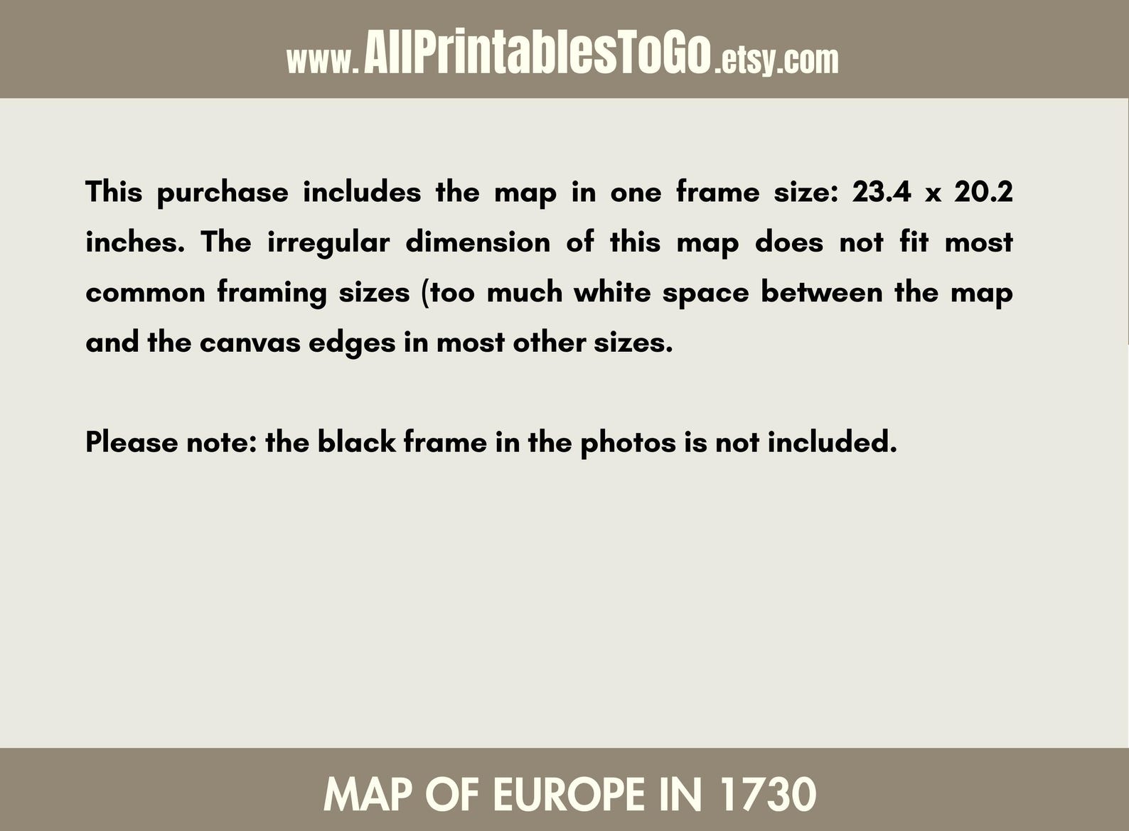 Printable Map of Europe Ca. 1730, Historical Map of Europe, Printable Wall Map, Downloadable ...