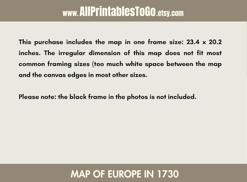 Printable Map of Europe Ca. 1730, Historical Map of Europe, Printable ...