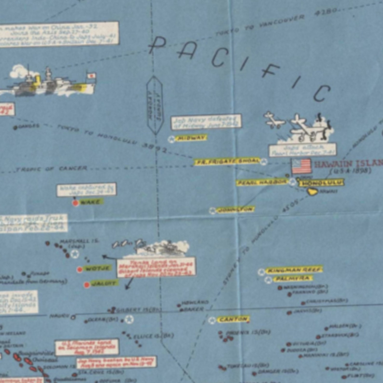 Printable World War II Map: Dated Events War Map 1944, Historical War ...