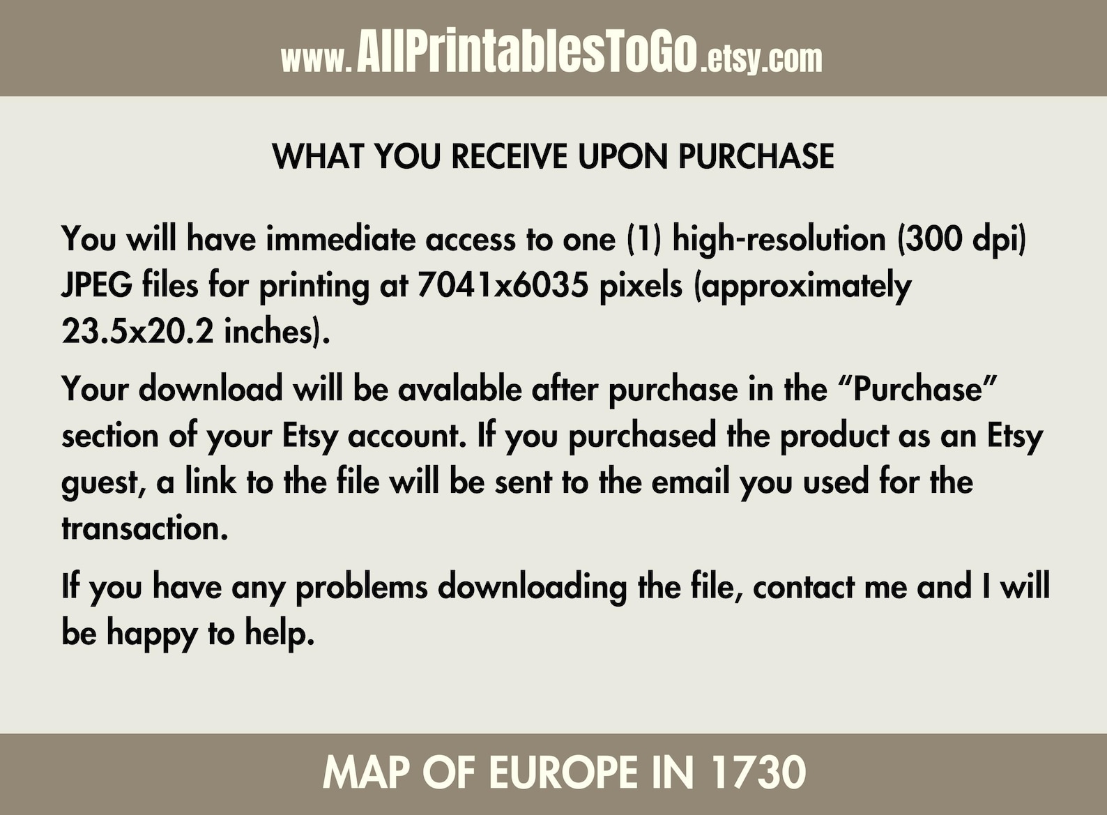 Printable Map of Europe Ca. 1730, Historical Map of Europe, Printable ...